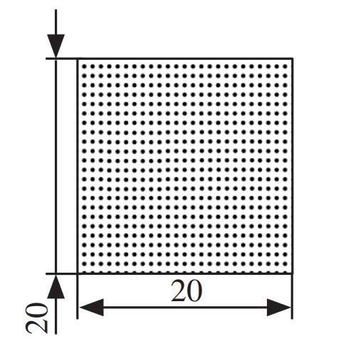 Gumeni profil sunđerasti 20×20