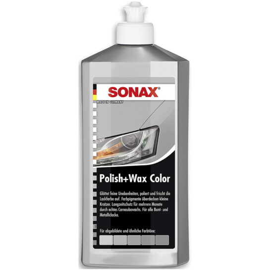 Polir u boji sa voskom, sivi, 250ml – Sonax 296341