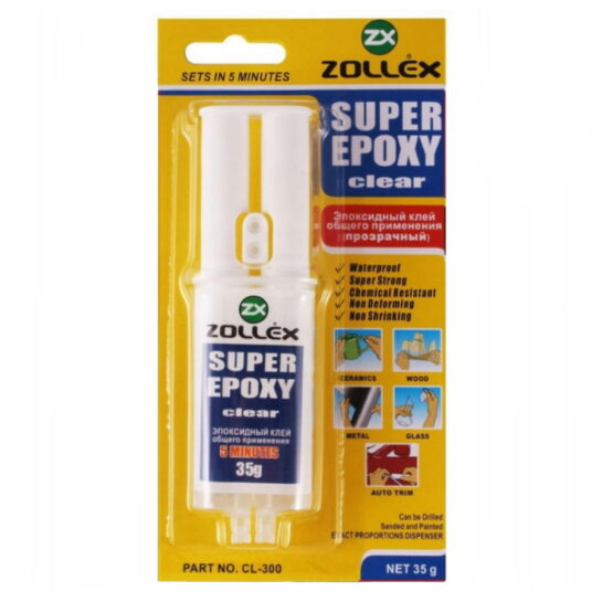 Dvokomponentni super lepak špric, 35g – Zollex CL-300