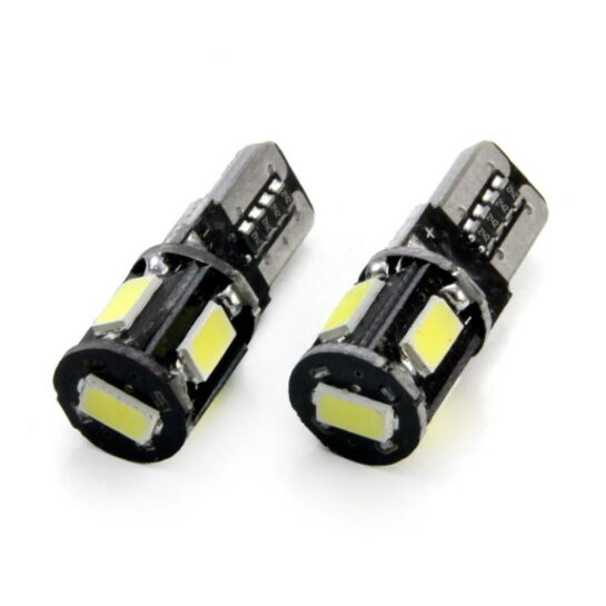 Sijalice LED T10 W5W, Canbus, 12V, 5 SMD (2 kom) – Amio 01628