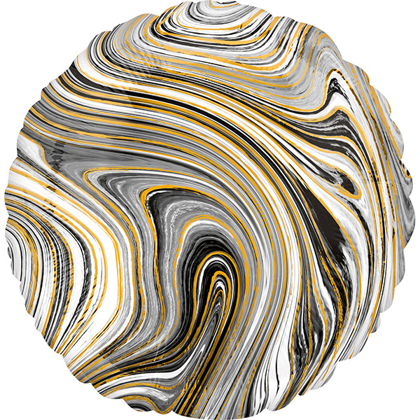 4208201
18″ Foil Marblez Black