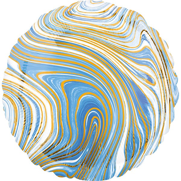 4208301
18″ Foil Marblez Blue