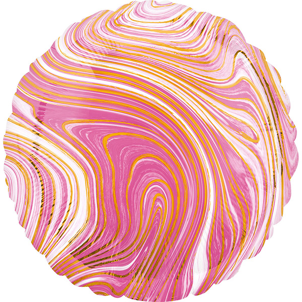 4208401
18″ Foil Marblez Pink