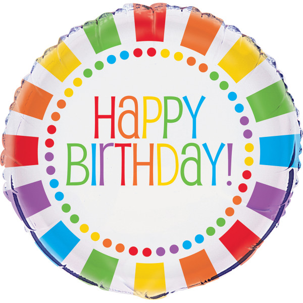 47127U
18″ Foil Rainbow Birthday