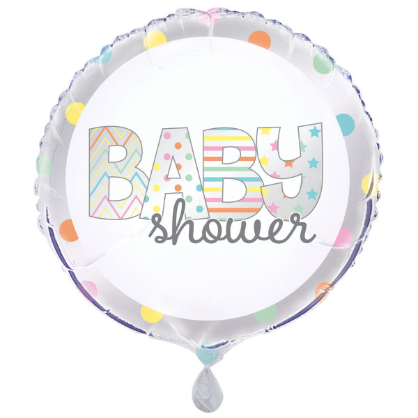 52580U
18″ Foil Baby Shower Colorful