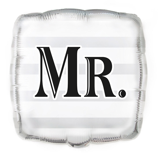 53974U
18″ Foil Wedding Mr Silver
