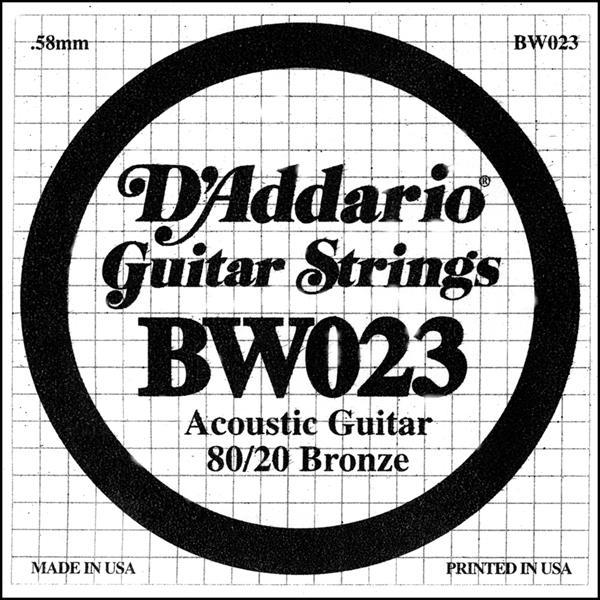 D'Addario BW 023 Pojedinacna Zica za Akusticnu Gitaru
