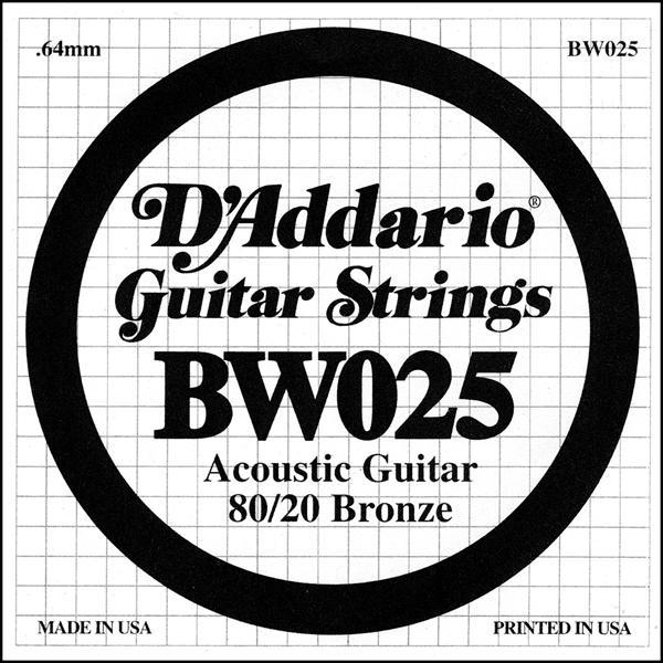 D'Addario BW 025 Pojedinacna Zica za Akusticnu Gitaru
