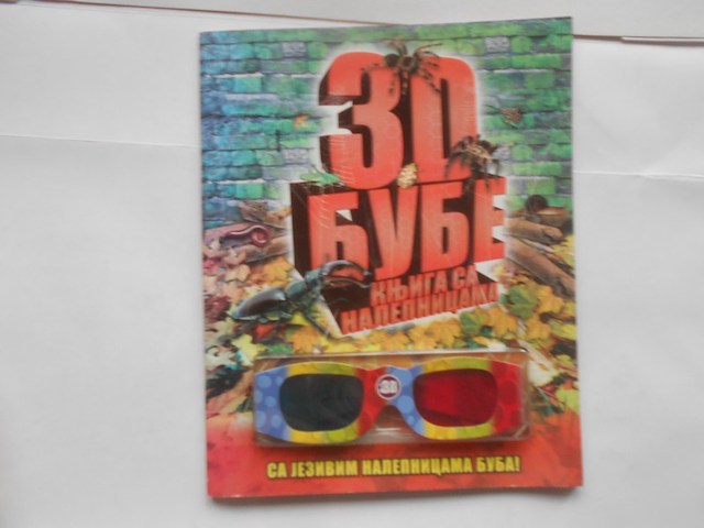 3D bube, knjiga sa nalepnicama, vulkančić