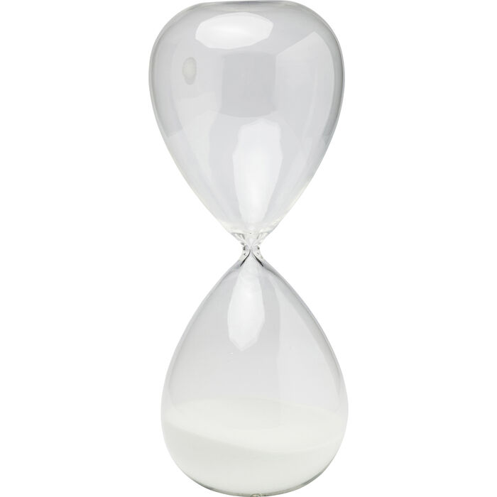 Hourglass Timer White 45cm