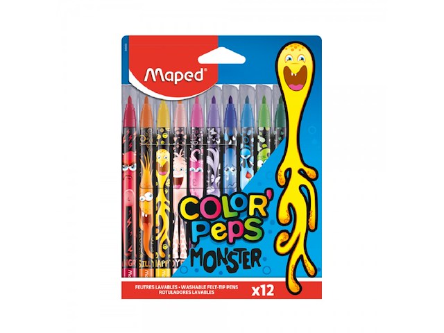 FLOMASTERI MAPED COLOR`PEPS MONSTER