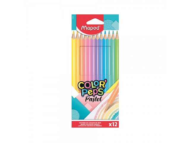 DRVENE BOJICE MAPED COLOR`PEPS M832069 PASTEL