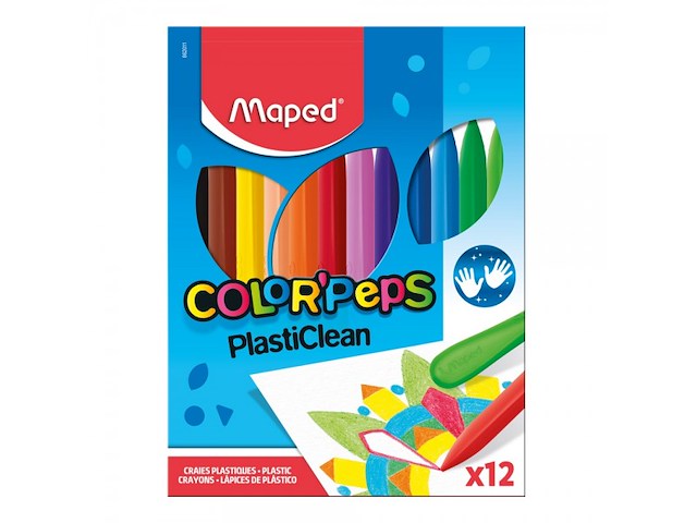 VOŠTANE BOJICE MAPED COLOR`PEPS PLASTIC CLEAN