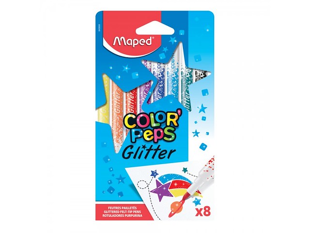 FLOMASTERI MAPED COLOR`PEPS M845808 GLITER