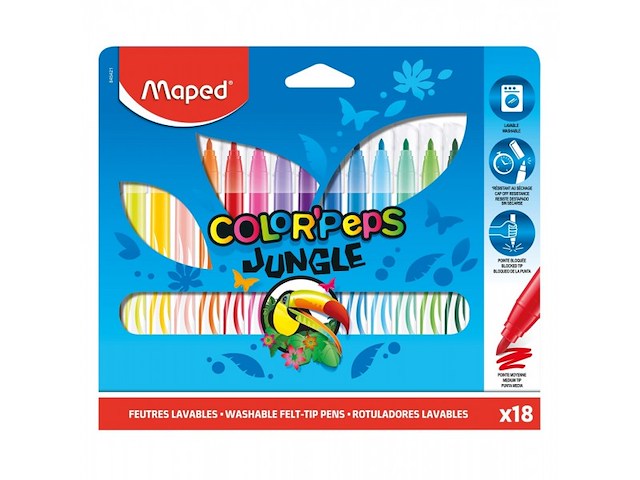 FLOMASTERI MAPED COLOR`PEPS JUNGLE