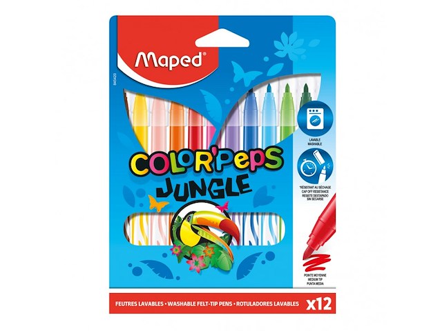 FLOMASTERI MAPED COLOR`PEPS JUNGLE