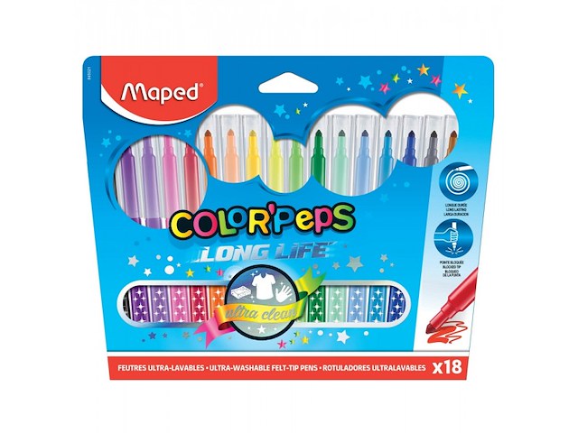 FLOMASTERI MAPED COLOR`PEPS LONG LIFE