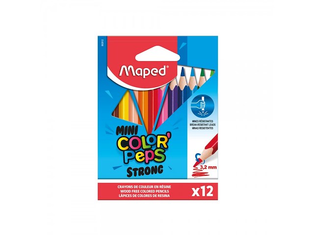 BOJICE ZA CRTANJE MAPED COLOR`PEPS STRONG MINI