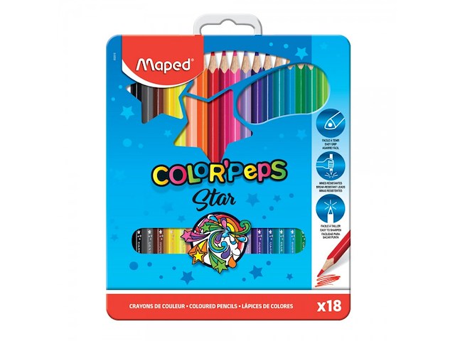 DRVENE BOJICE MAPED COLOR`PEPS METAL