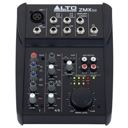 Music box
Alto ZMX 52 pasivna mikseta