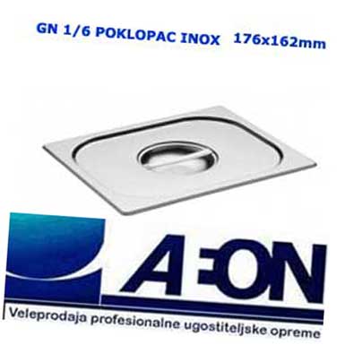 GN 1/6 POKLOPAC 176×162 INOX