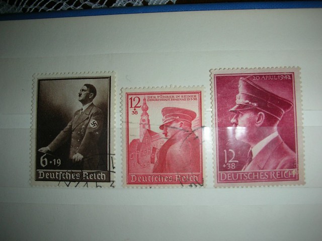 Poštanske marke, Treći Rajh, lot 11 komada