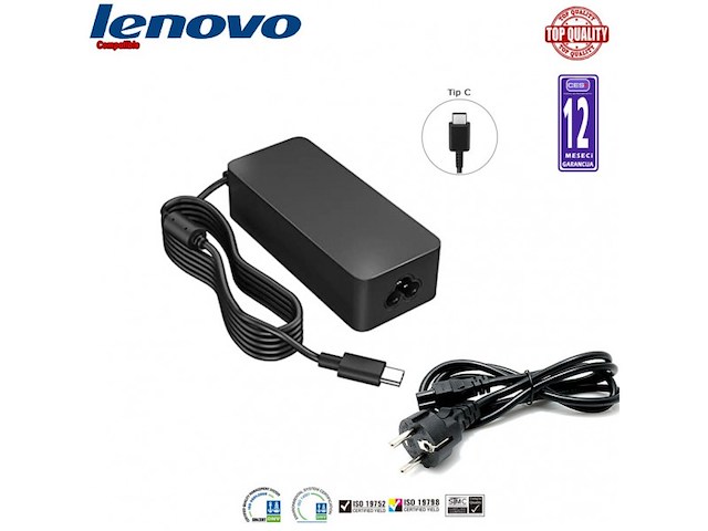 Punjač za LENOVO ThinkPad T480 T490 T580 .. 65W - NOVO