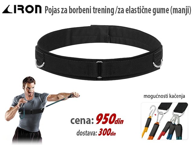 Pojas za borbeni trening /za elastične gume (manji)