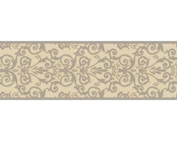 Versace Home Border «Baroque, Cream, Grey, Metallic» 935475