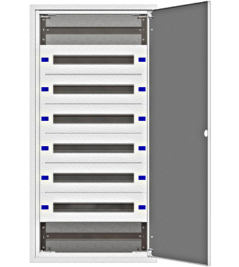 Ugradno ravno kućište 2R-24M, V=1195 Š=590 D=100mm
8 reda za ugradnju, 168 širine modula, sistem iz 3 dela, IP20C