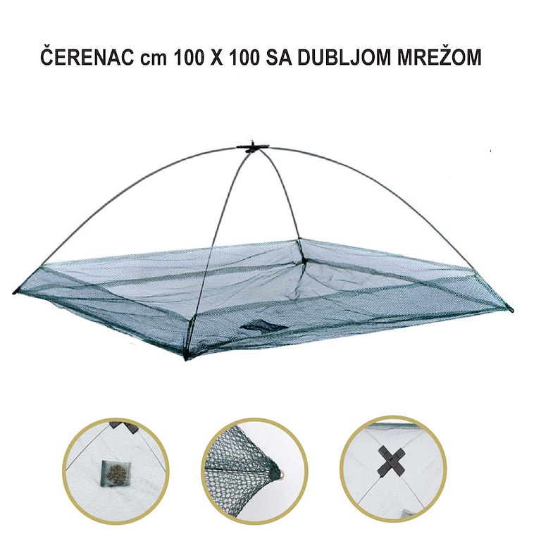 ČERENAC cm 100 X 100 SA DUBLJOM MREŽOM