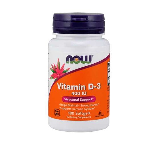 Now Foods vitamin D-3 (180 gel kapsula)