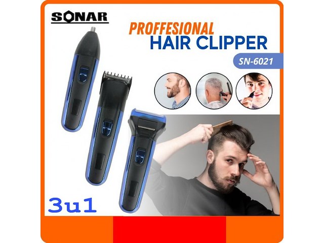 SONAR SN6021 3u1 - Za sisanje, brijanje i trimovanje