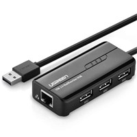 USB RAZDELNIK HUB 2.0 na RJ45 +3xUSB