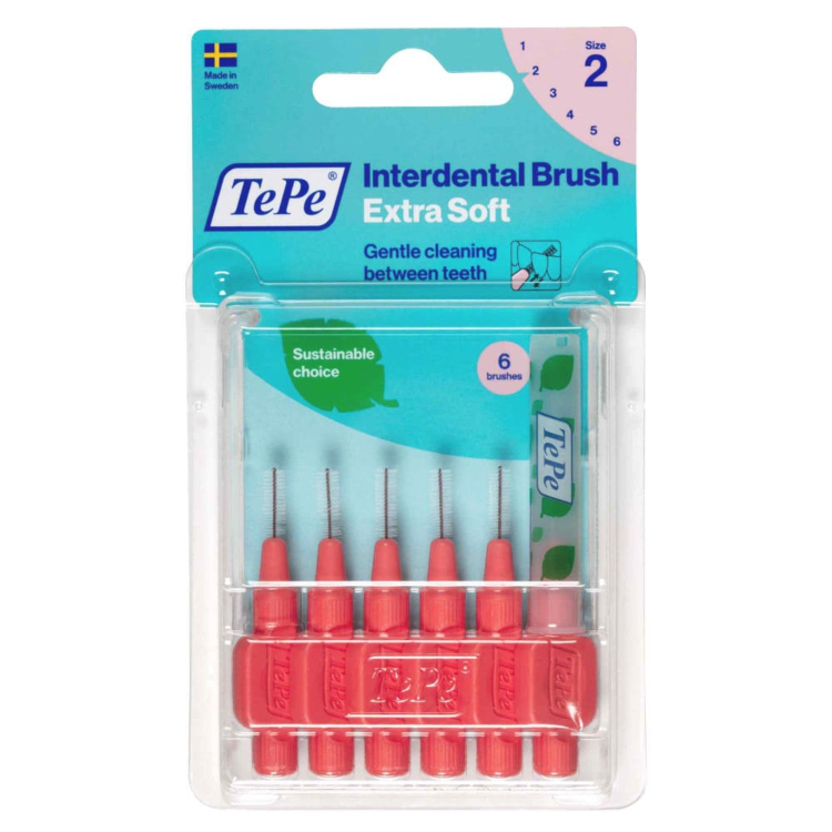 TePe interdentalna četkica Extra Soft 0,5mm Crvena 6 komada