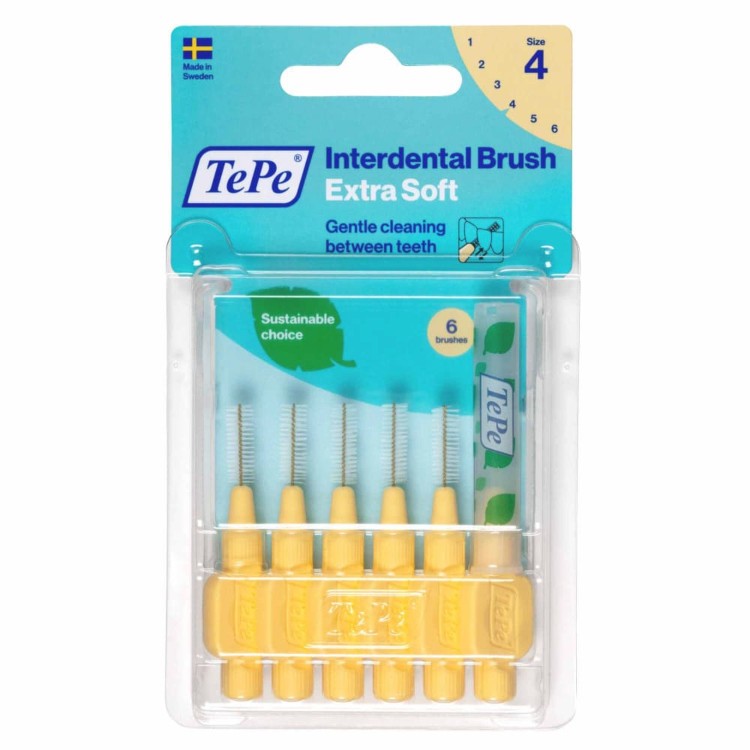 TePe interdentalna četkica Extra Soft 0,7mm Žuta 6 komada