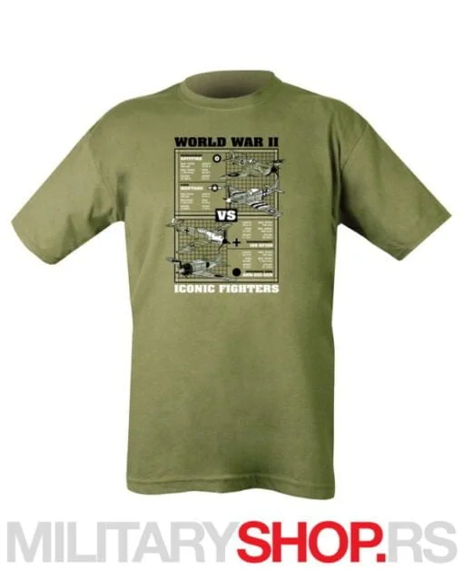Bombarderi II svetskog rata olive majica KombatUK