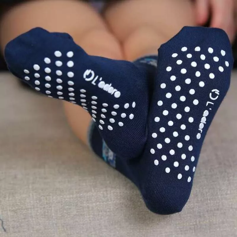Ladoro pamučne čarape - neklizajuće - abs