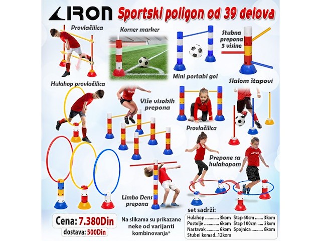 Sportski poligon od 39 delova