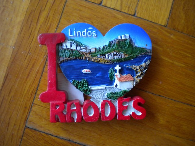 RODOS RHODES Lindos, magnet za frizider