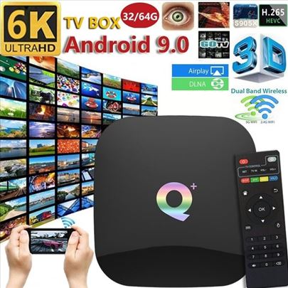 Android smart tv box Q+, 4GB/64GB