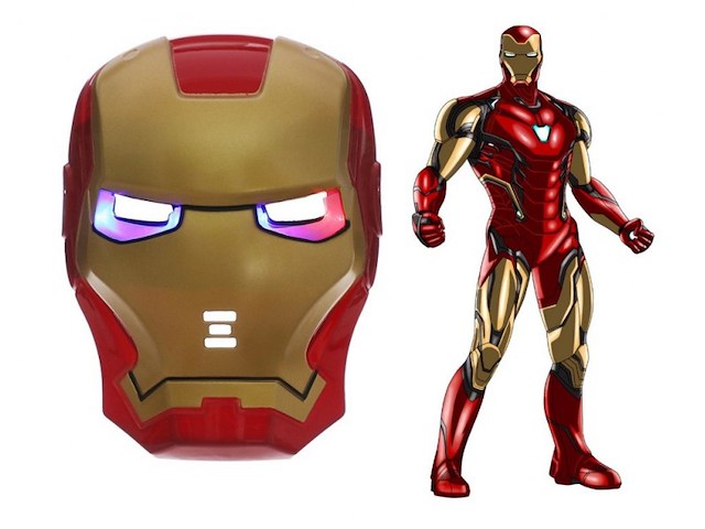 Maska Iron Man Led Za Noc Vestica, Halloween, Maskenbal