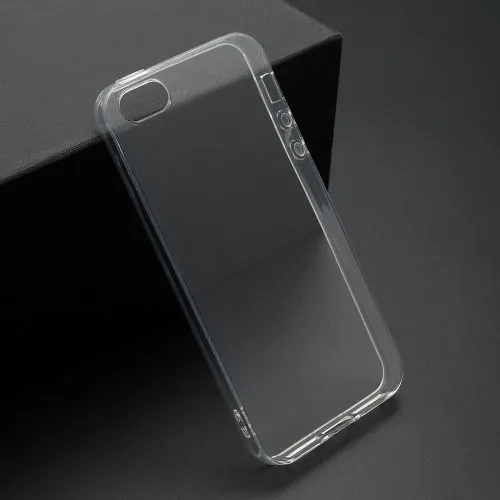 Futrola - maska ultra tanki PROTECT silikon za iPhone 5G/5S/SE providna (bela) (MS)