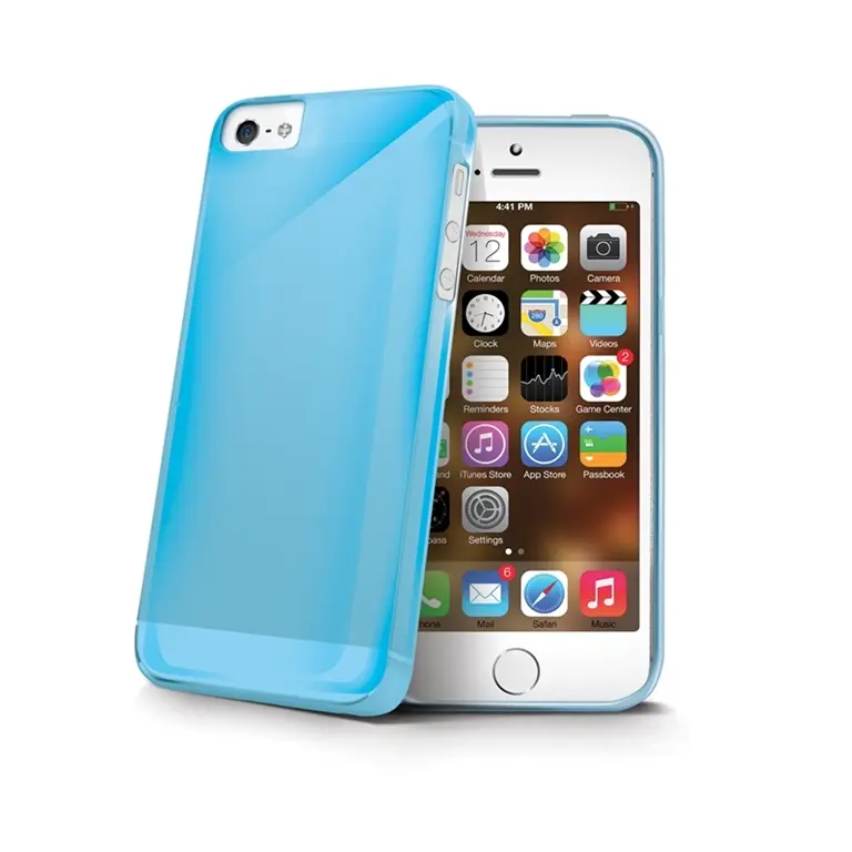 Celly CELLY TPU futrola za IPHONE 5 plava (GELSKIN185LB)