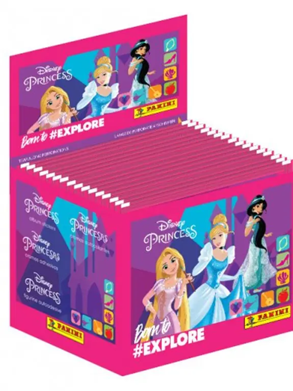 Panini DISNEY PRINCEZE - Rođena da #istražuje - kutija sa 50 kesica