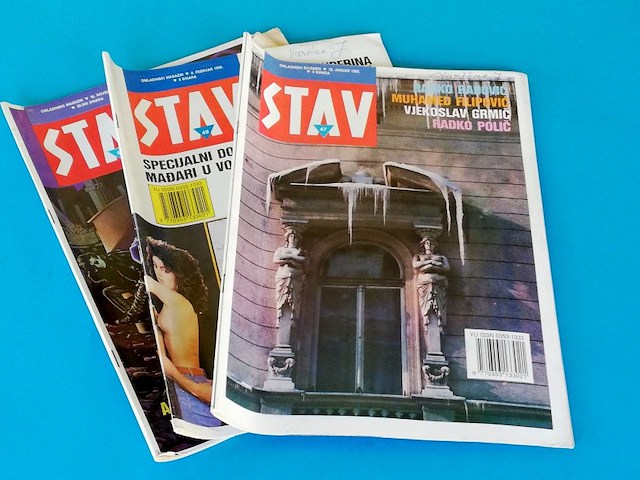 STAV omladinski magazin (3 broja iz 1990.)