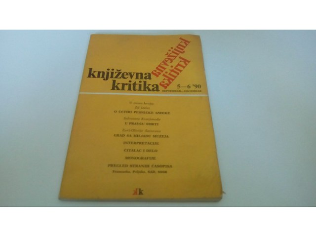 Književna kritika  5-6 `90