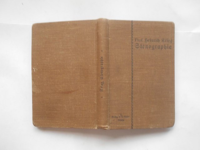 Stenographie, Heinrich Krieg, 1900. Stenografija