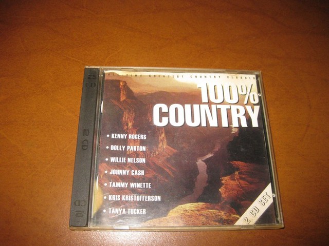 100% Country (na dva CD 46 kantri klasika) NOVO retko