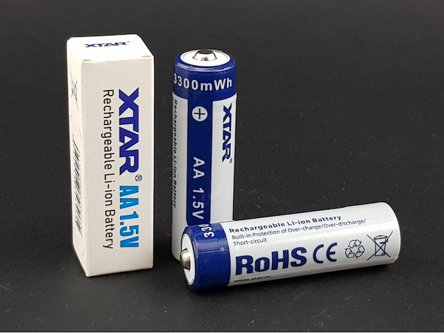 AA 1.5V Punjiva Baterija Li-Ion 2000mAh Xtar